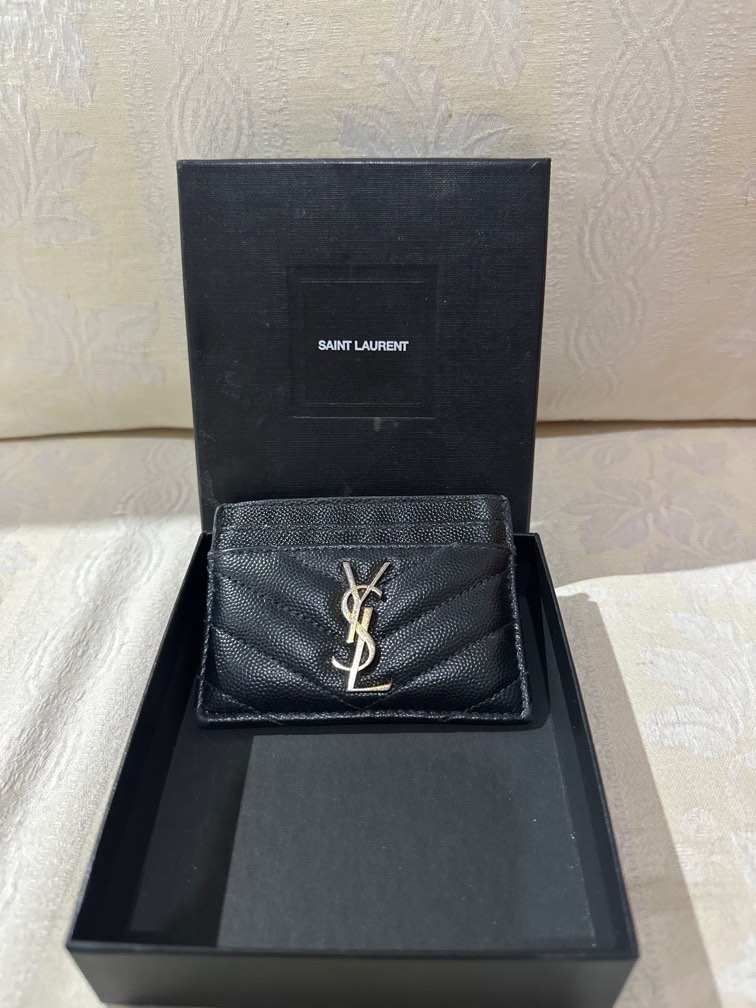 YSL CARD HOLDER, Barang Mewah, Tas & Dompet di Carousell