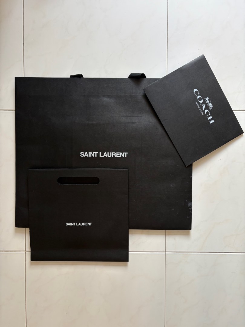 YSL paper bag, Luxury, Accessories on Carousell