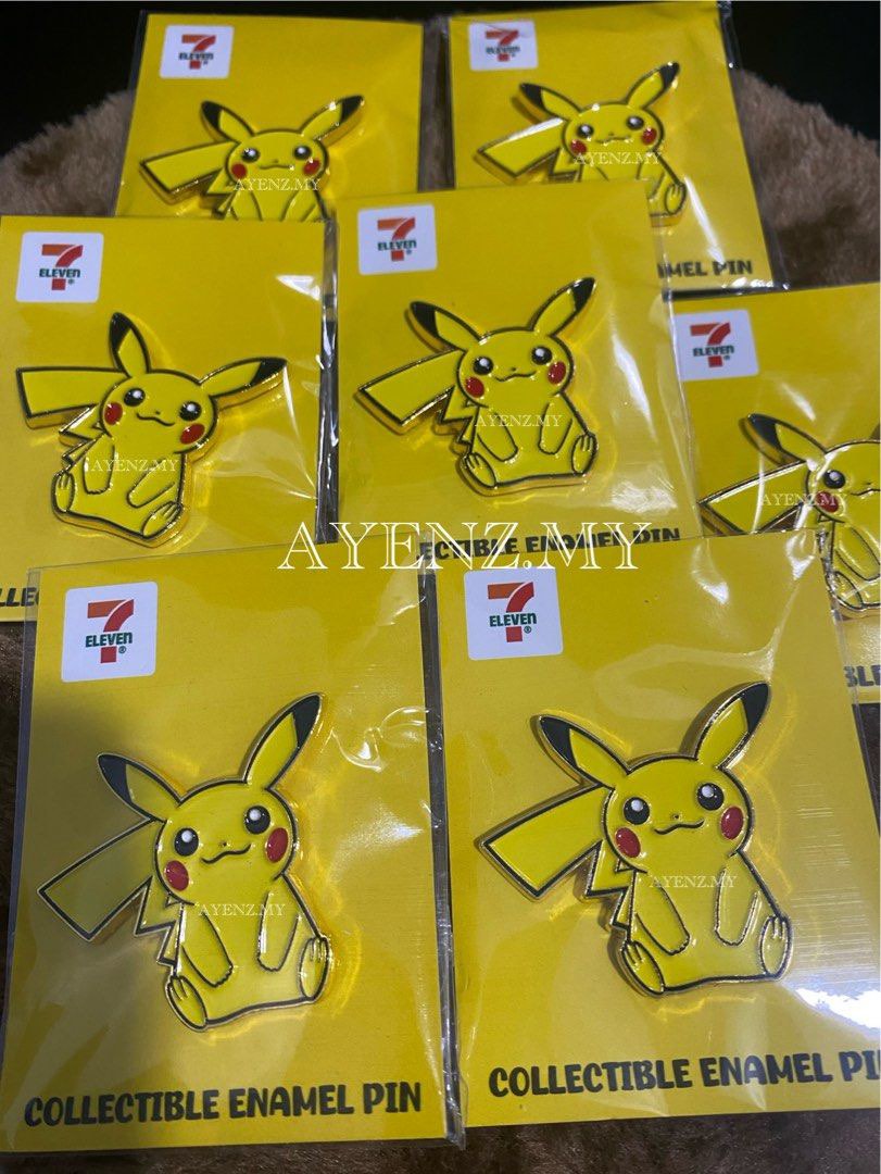 7 ELEVEN x POKEMON ENAMEL PIN [PIKACHU], Hobbies & Toys, Collectibles ...