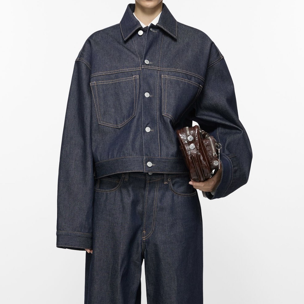 ACNE STUDIOS Boxy Fit Denim Jacket, Women's Fashion, Coats, Jackets and ...