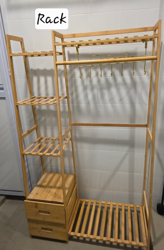Aesthetic clothes rack, Furniture & Home Living, Furniture, Shelves ...