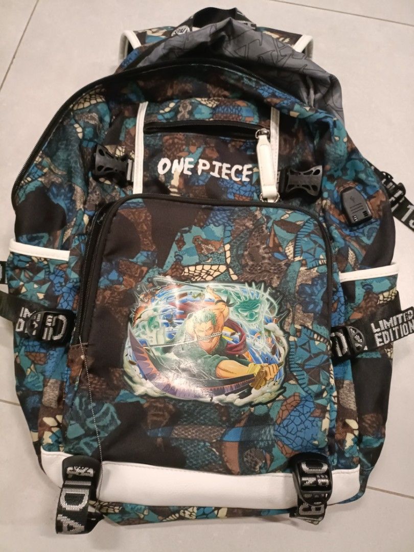 Amino One Piece Zoro Backpack Bag, Men's Fashion, Bags, Backpacks on ...