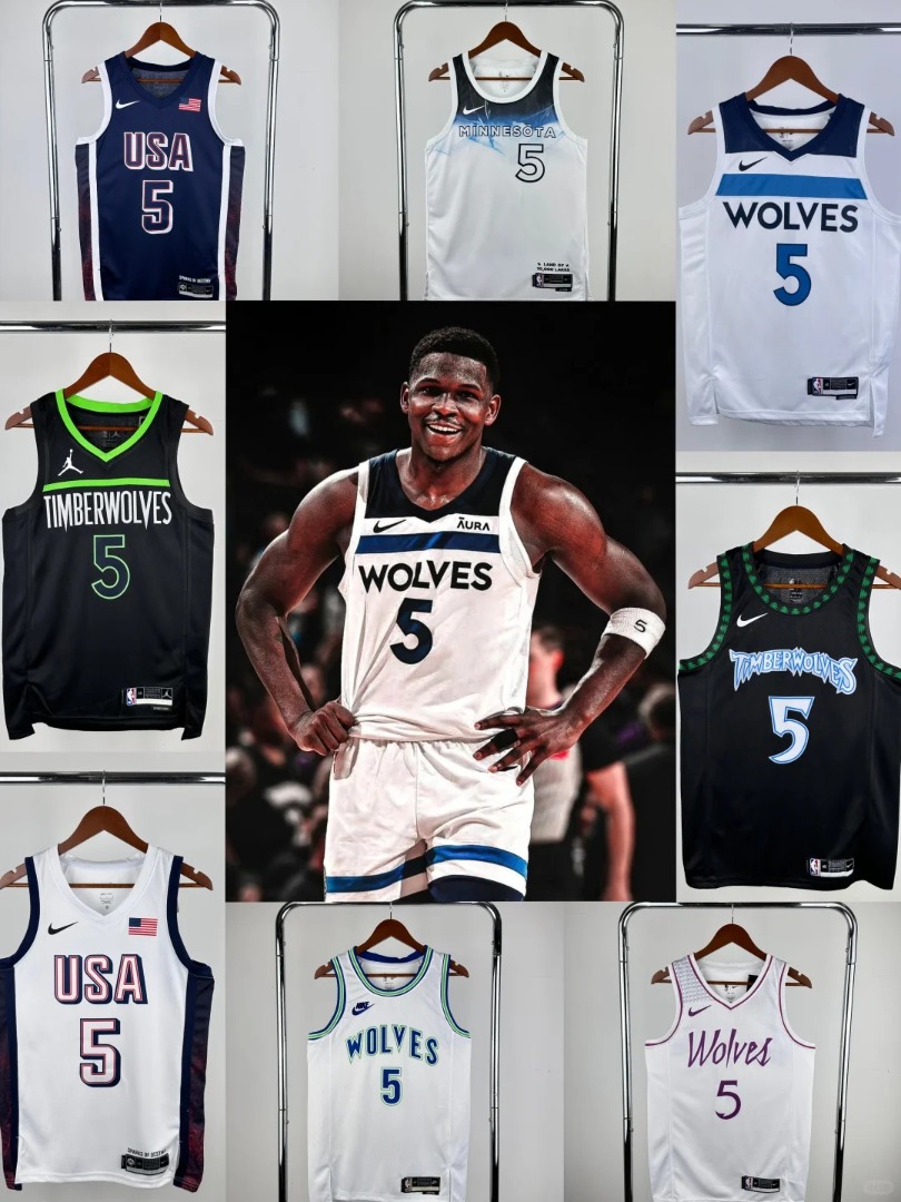 Anthony Edwards Minnesota Timberwolves NAB Basketball Jersey, Men's ...