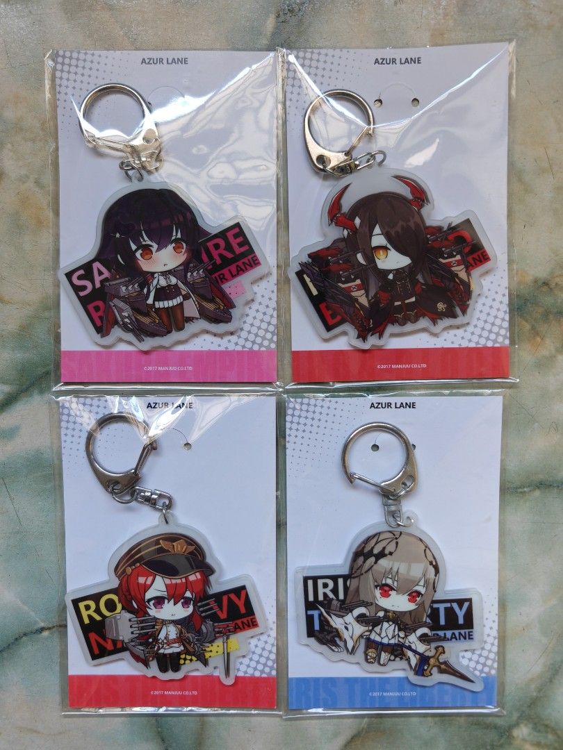 Azur Lane Chibi Anime Character Keychain, Hobbies & Toys, Memorabilia ...