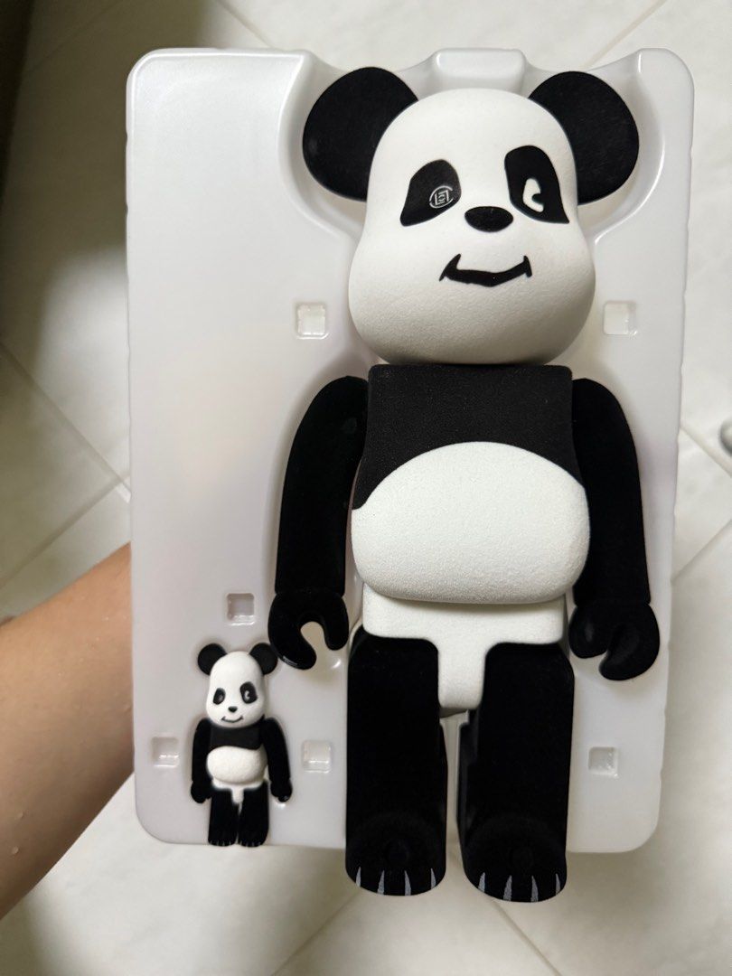 Bearbrick x CLOT Panda 400% & 100%, Hobbies & Toys, Toys & Games on ...