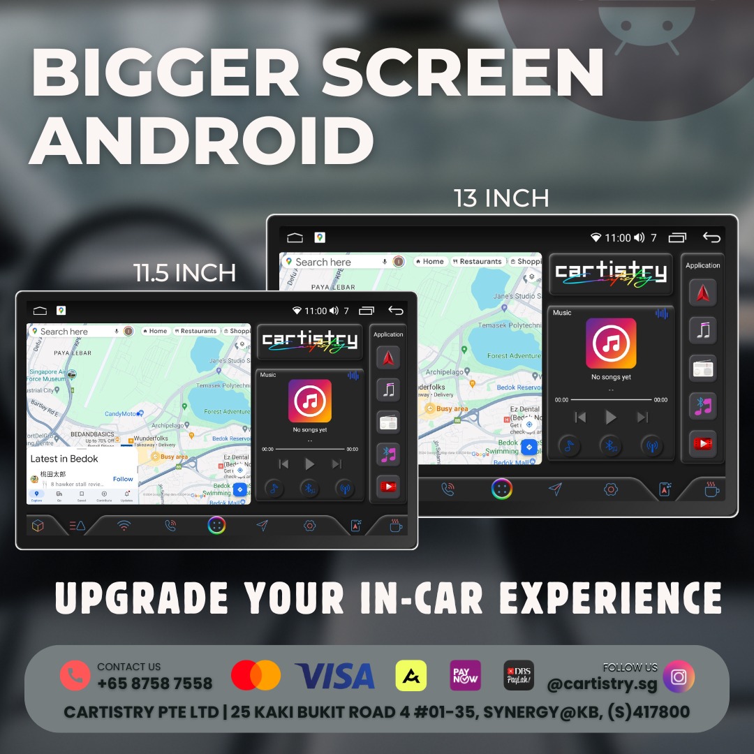 BIGGER SCREEN 11.5INCH 13INCH ANDROID 13 PLAYER HEADUNIT CAR RADIO HEAD ...