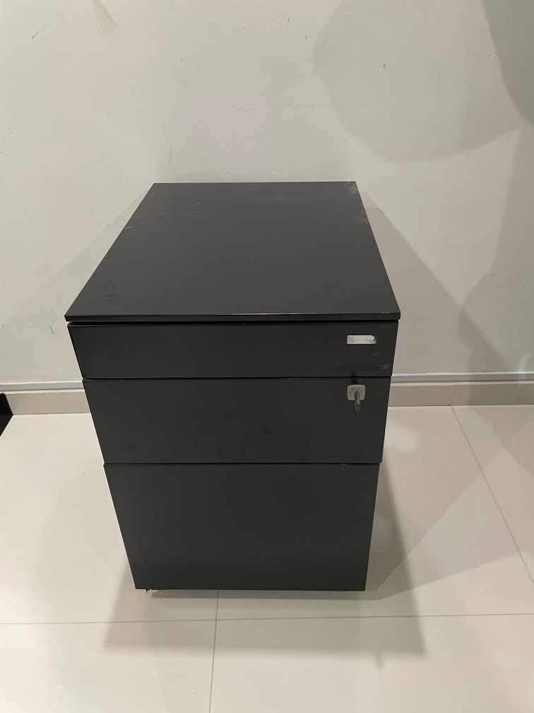 Black metal storage drawers, Furniture & Home Living, Furniture ...