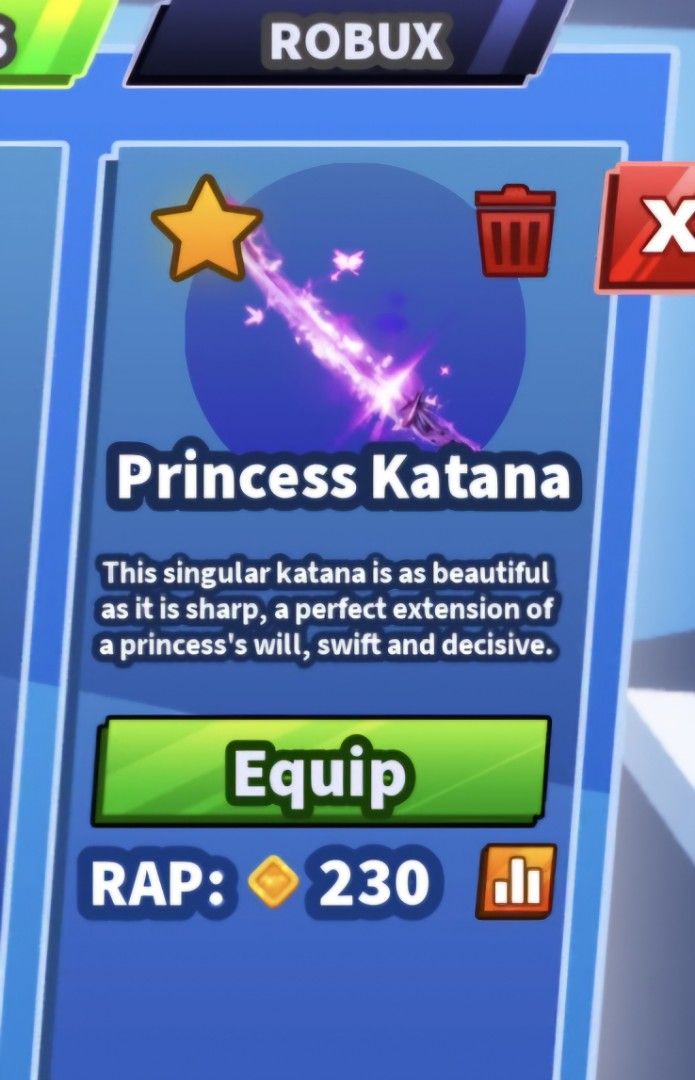 Blade Ball Princess Katana Set, Everything Else, Others on Carousell