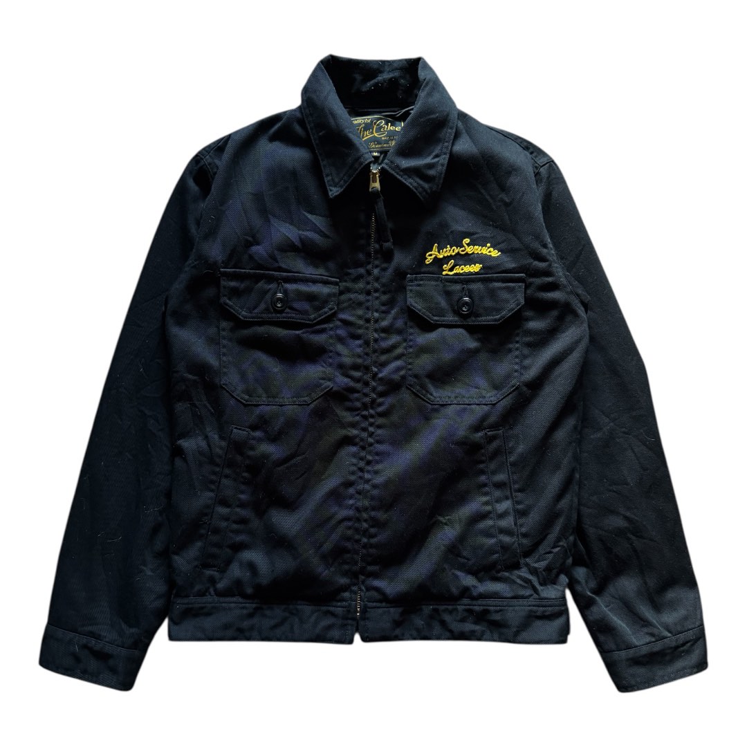 Calee Japan Auto Service Black Work Jacket, Men's Fashion, Coats, Jackets and Outerwear on Carousell
