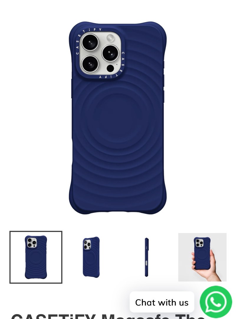 Casetify Ripple iPhone 16 Pro Max Navy Blue, Mobile Phones & Gadgets ...