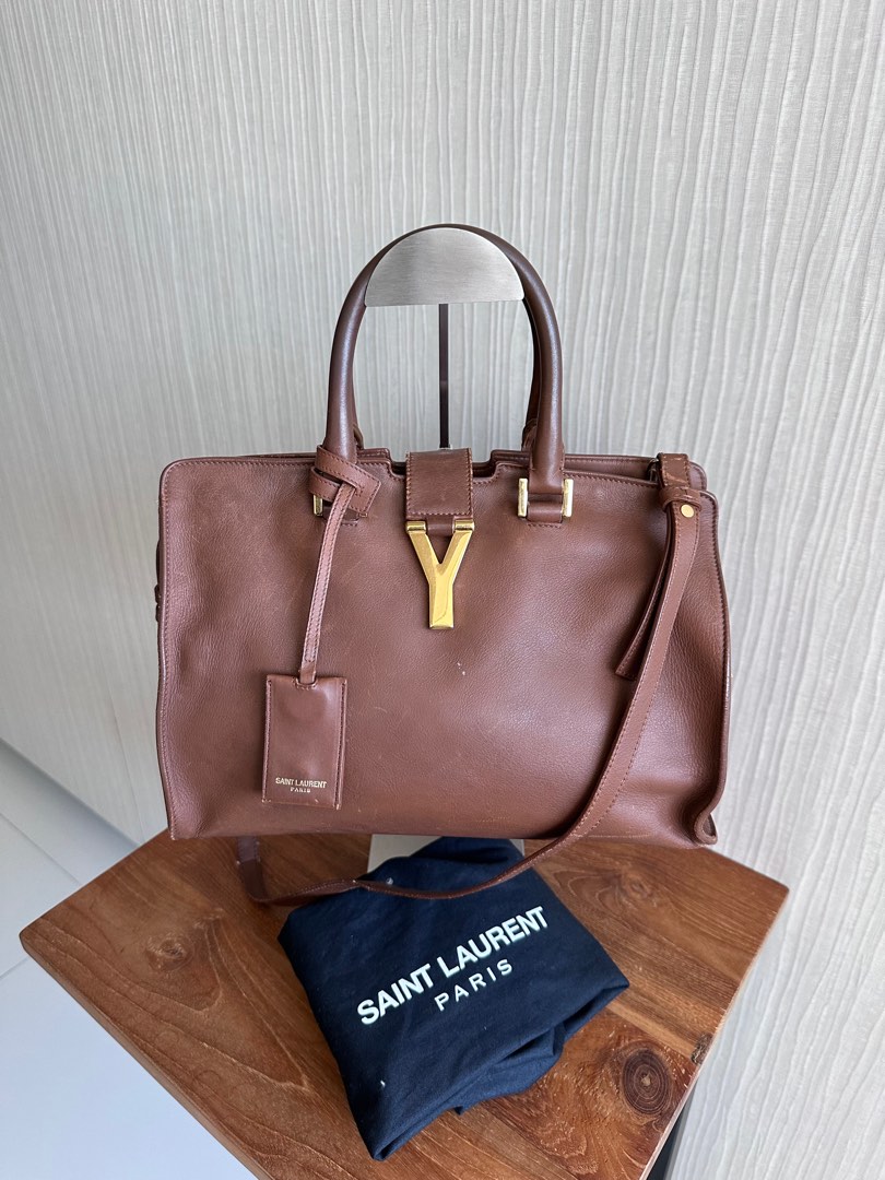 (Rtp $3k) YSL Cabas Two Way Tote Bag , Ligne Y , Yves Saint Laurent ...