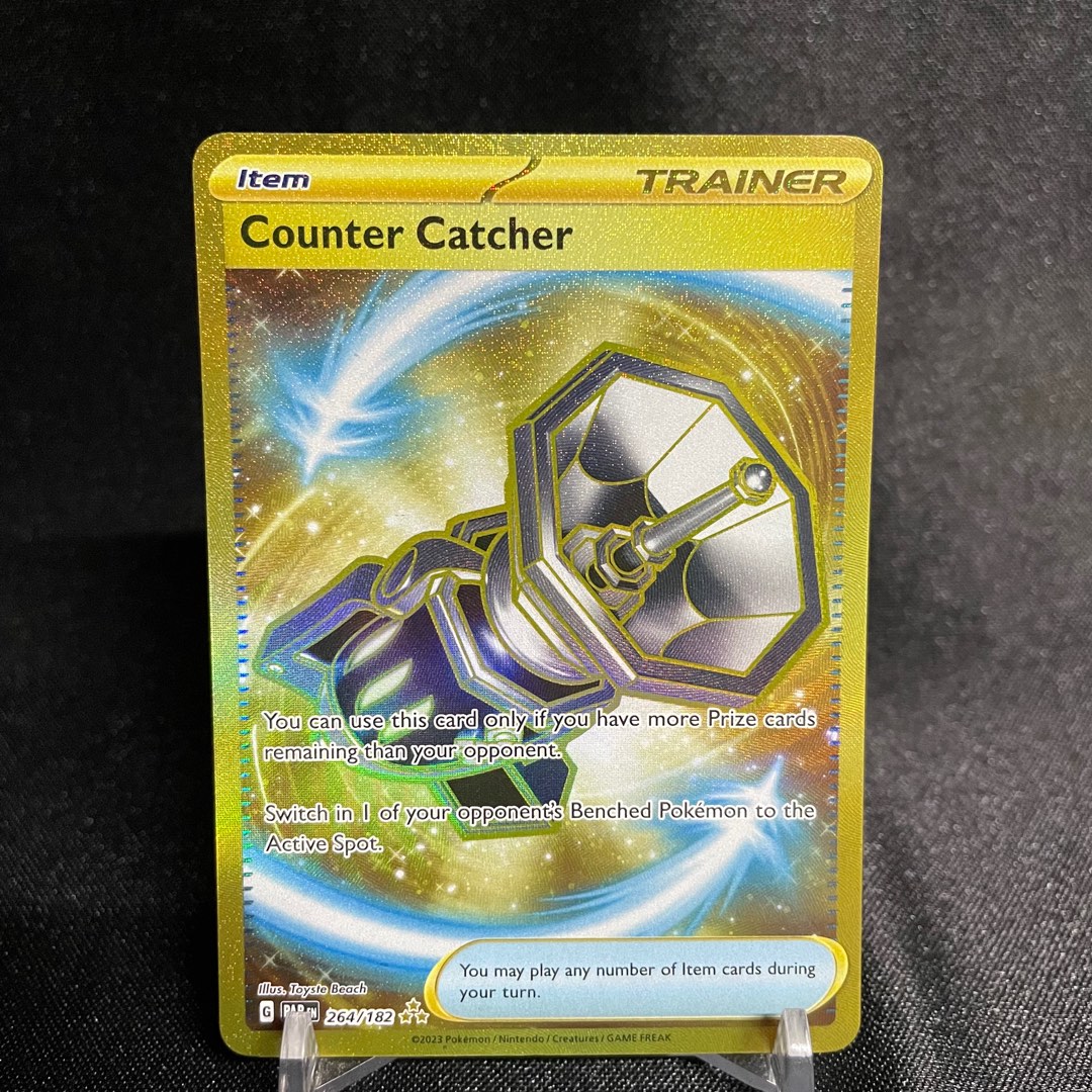 Counter catcher 264/182 gold pokemon tcg paradox rift trainer item ...
