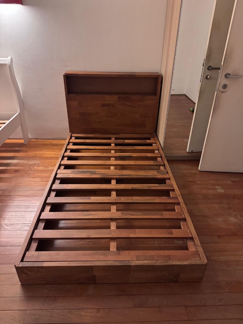 DESIGNER SUPER SINGLE BED FRAME SOLD WITHOUT MATTRESS, Furniture & Home ...