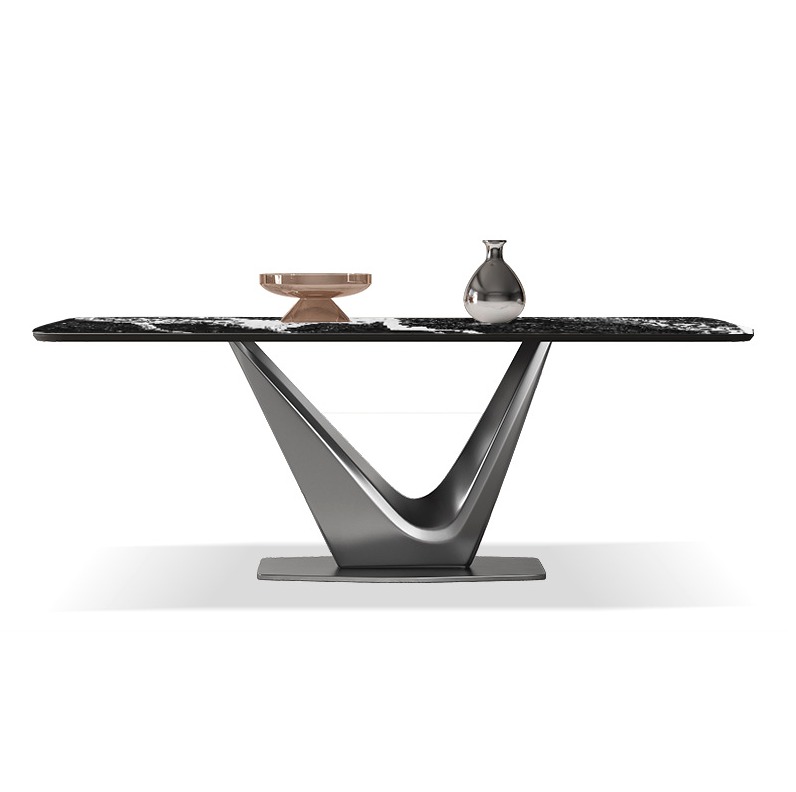 Dining Table Super crystal stone long table Rectangular Table Free ...