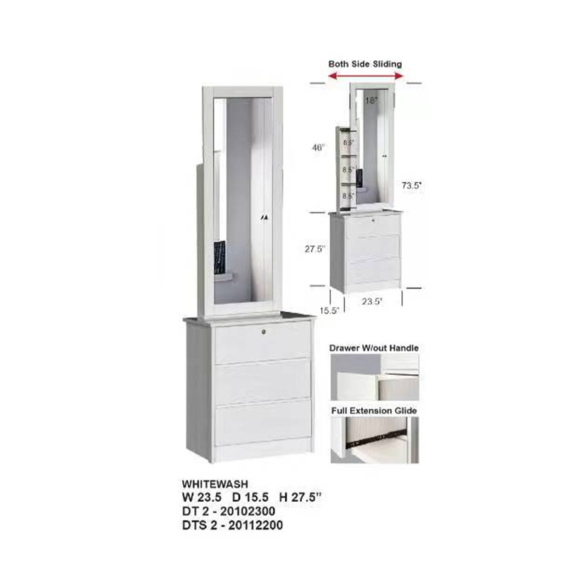 Dressing Table Plywood table Both side Sliding Full Extension Glide ...