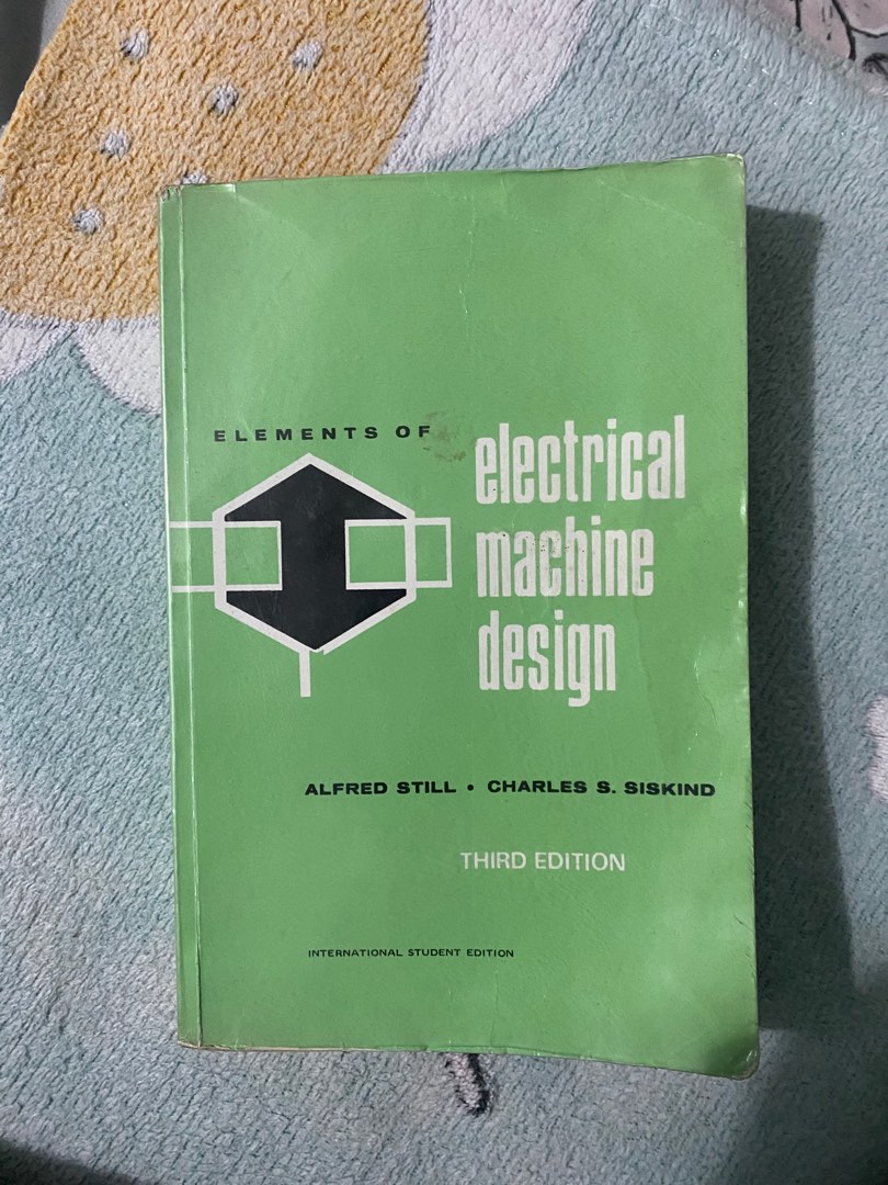 Elements of Electrical Machine Design (Third Edition), Hobbies & Toys, Books & Magazines ...