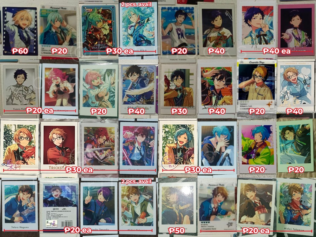 ensemble stars enstars pashas emoca pashakore clear card pola polaroid ...