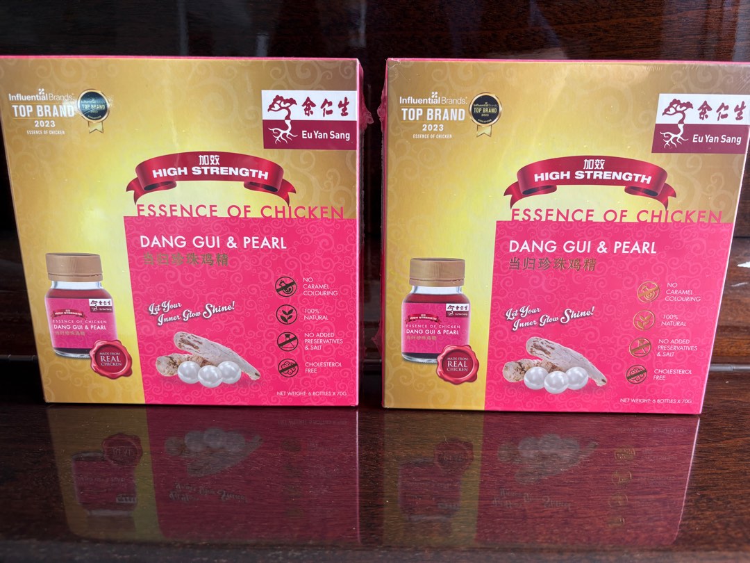 Eu Yan Sang Essence Of Chicken Dang Gui & Pearl, Health & Nutrition ...