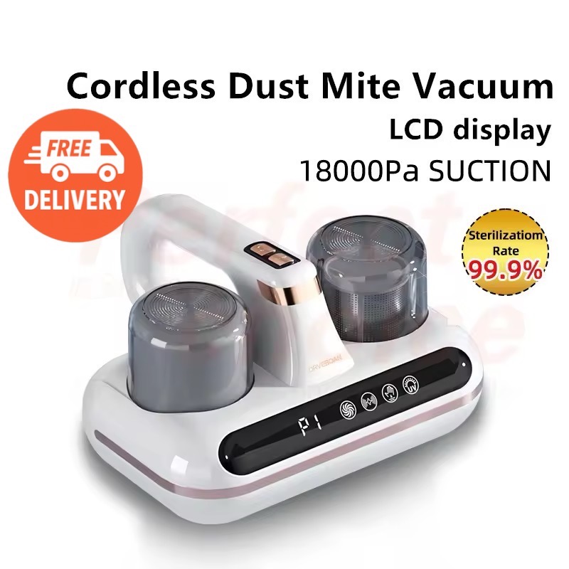 [FREE DELIVERY] Handheld Cordless Dust Mite Vacuum Cleaner | LCD ...