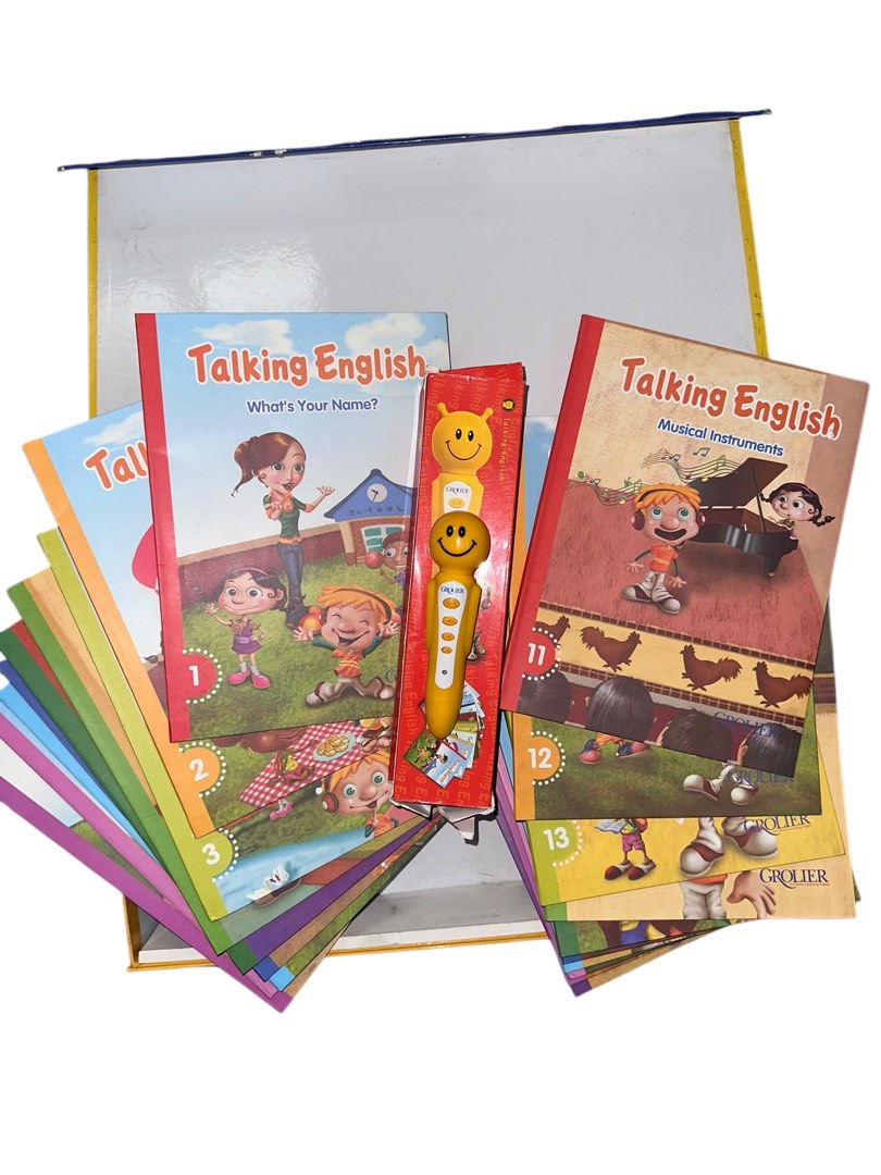 GROLIER Talking English Complete Vol. 1-20, Hobbies & Toys, Books ...