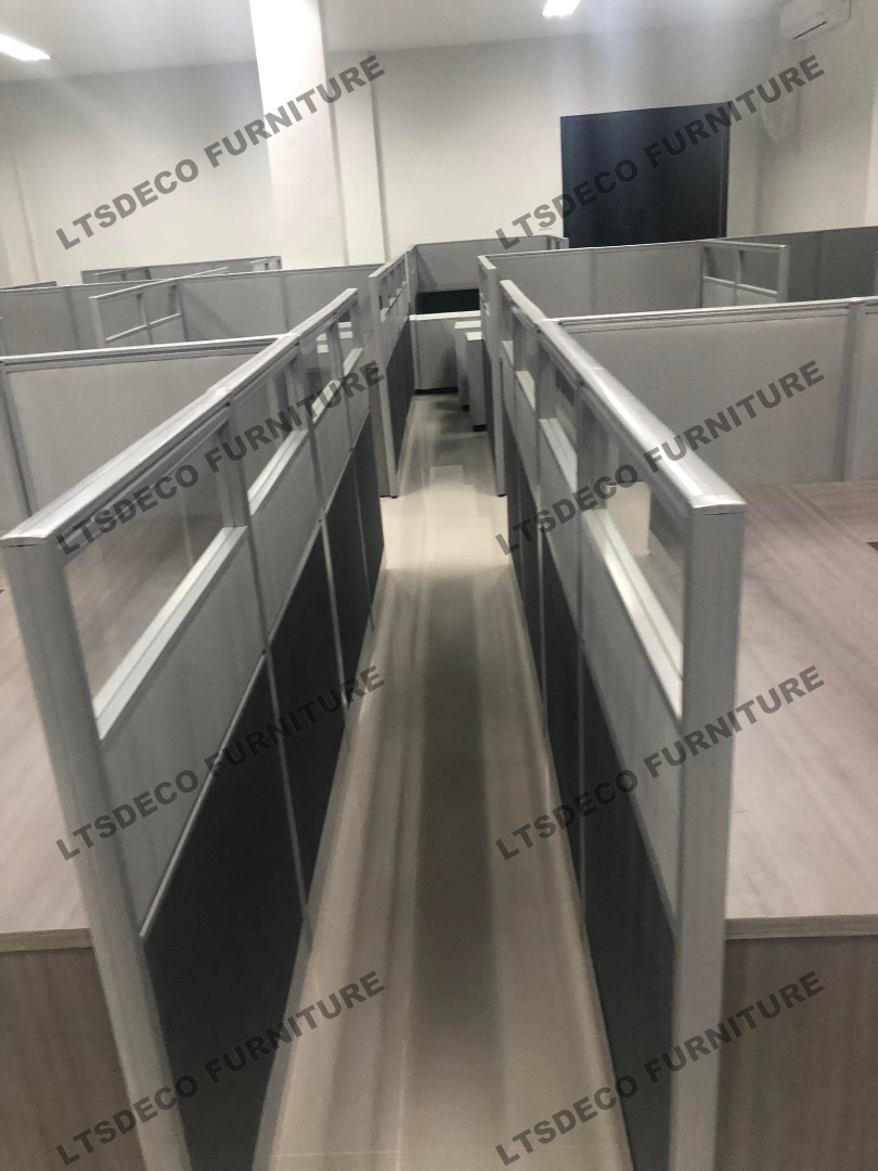 HIGH PANEL WORKSTATION TABLE OFFICE PARTITION, Furniture & Home Living ...