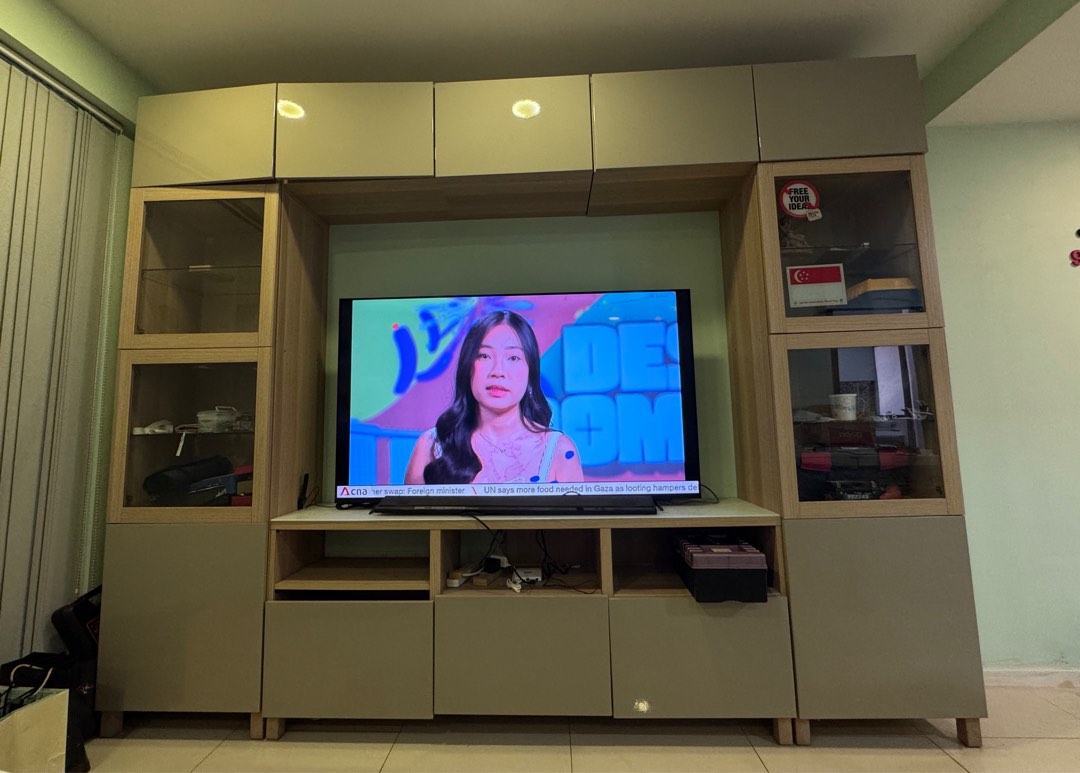 IKEA Besta TV console complete set on Carousell