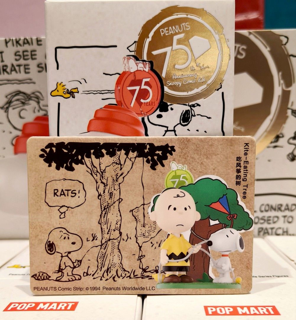(INSTOCK) Secret Popmart Peanuts 75th Anniversary Snoopy Comic Life ...