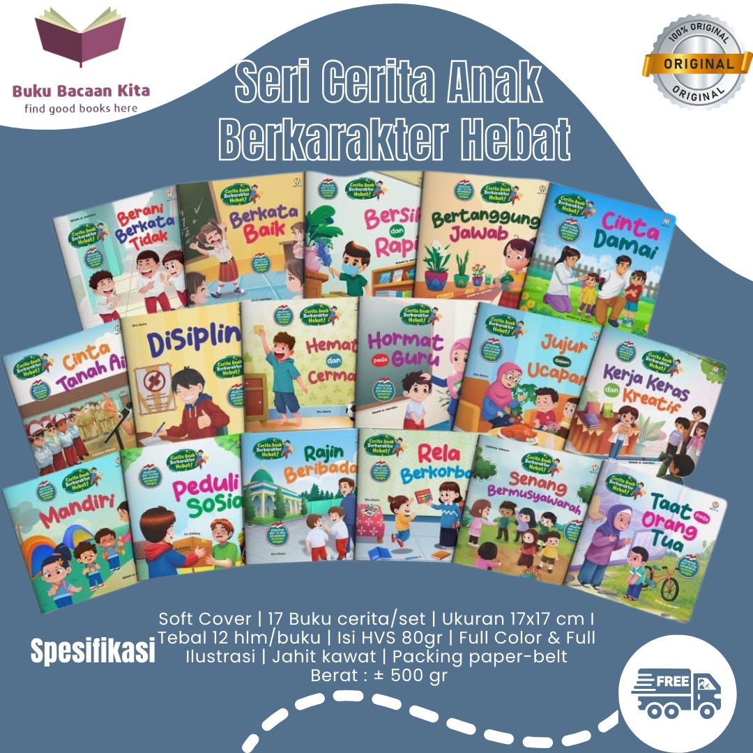 (ISI 17 BUKU) BUKU CERITA ANAK BERGAMBAR - SERI CERITA ANAK BERKARAKTER HEBAT - Ziyadbook, Buku ...