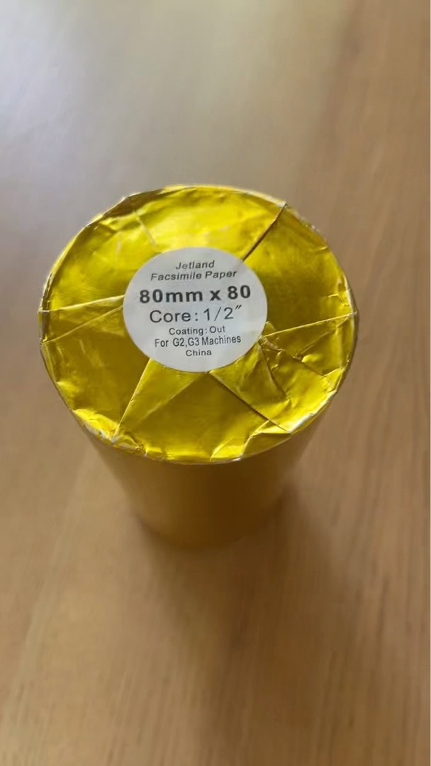 Jetland Facsimile Paper 80mm x 80mm Core 1/2", Hobbies & Toys ...