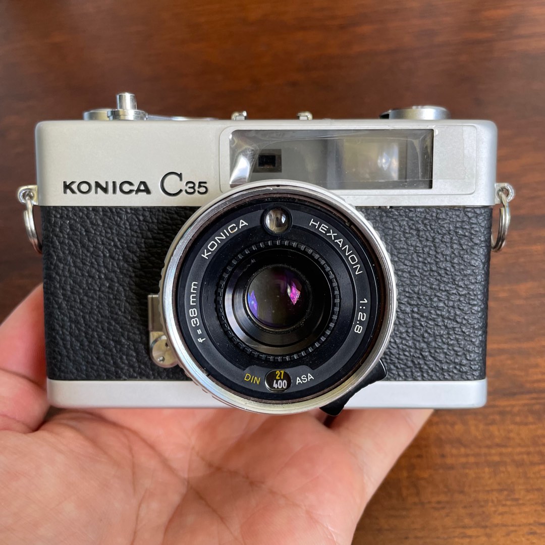 Konica C35 Camera 135 Film made in Japan, Photography, Cameras on Carousell