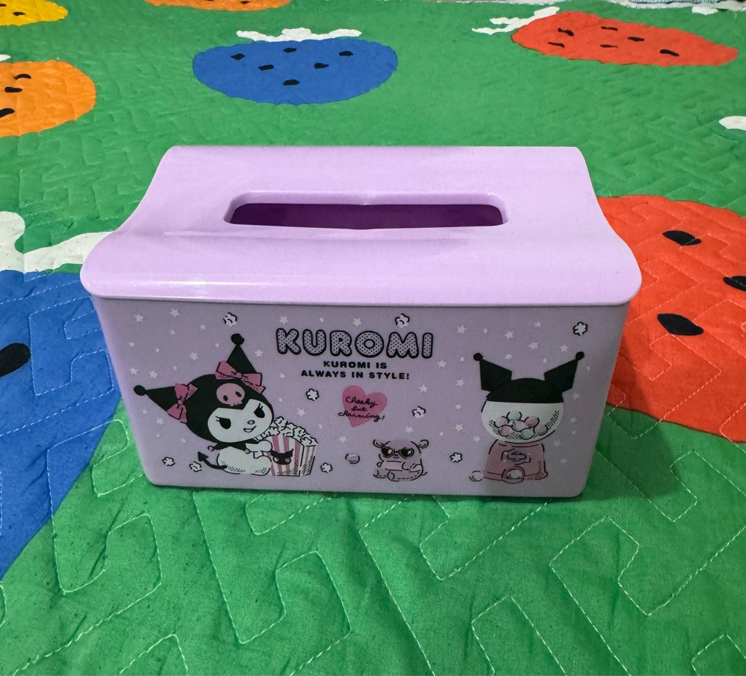 Kuromi Tissue Holder, Beauty & Personal Care, Sanitary Hygiene on Carousell