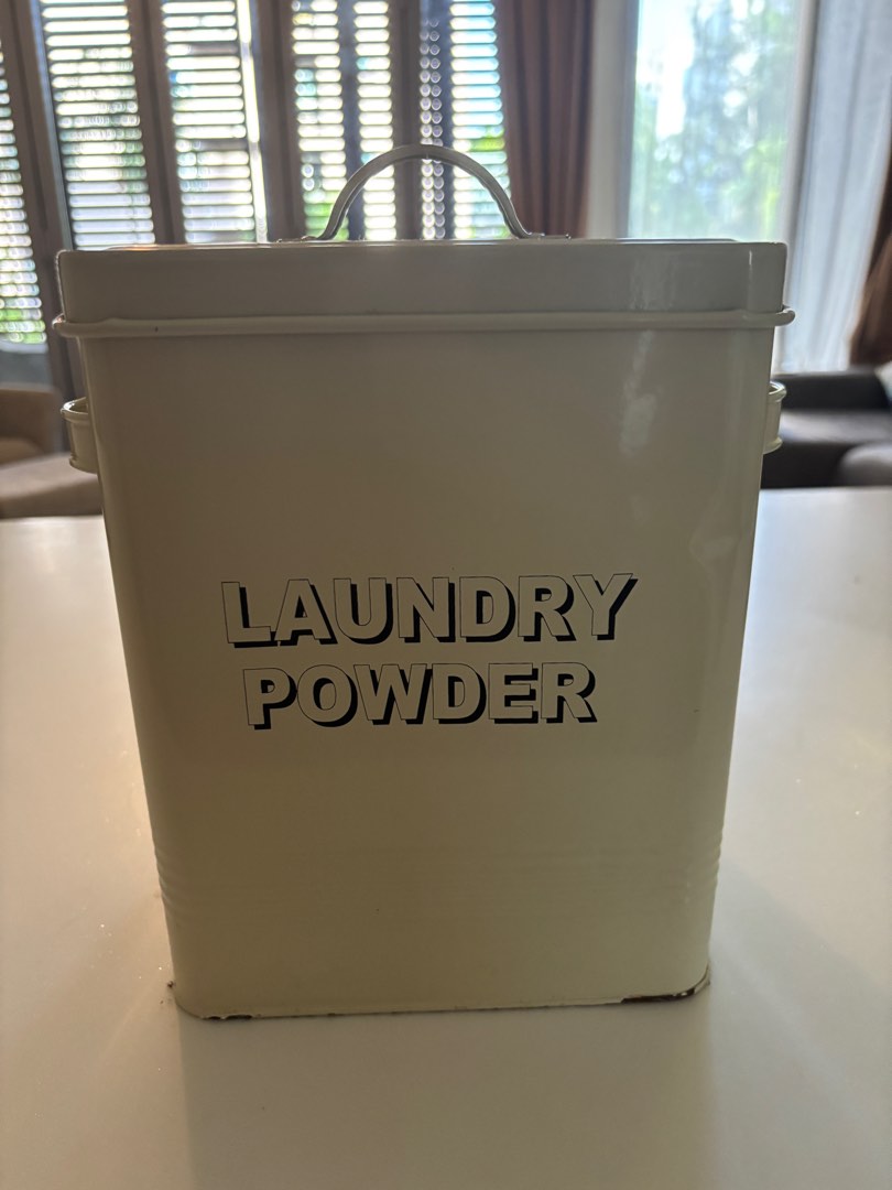 Laundry powder box, Furniture & Home Living, Home Improvement ...