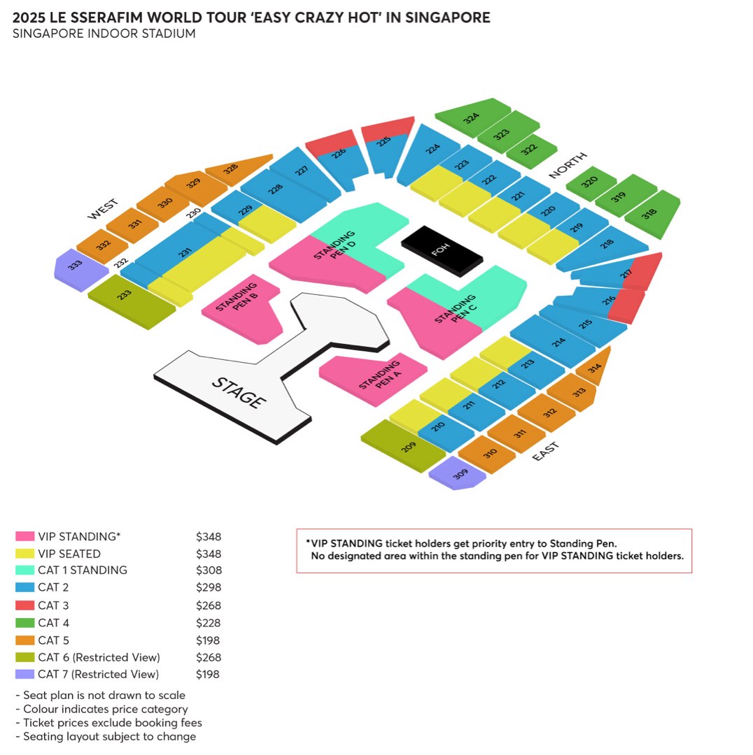 LE SSERAFIM WORLD TOUR 'EASY CRAZY HOT', Tickets & Vouchers, Event ...