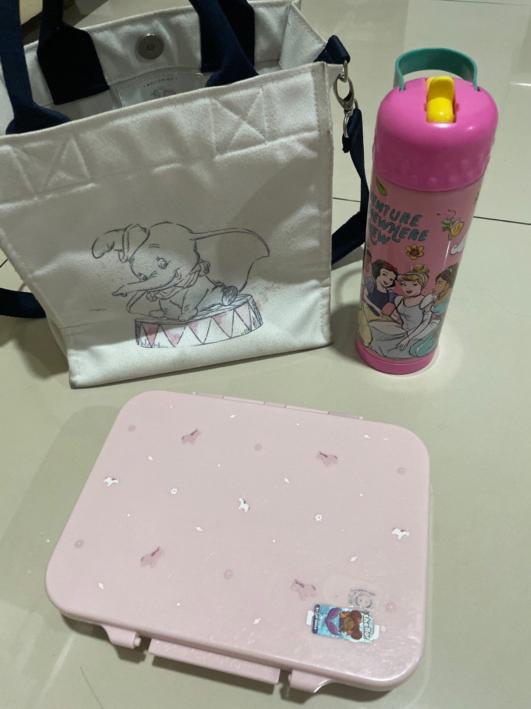 Lunch box , botol minum disney princess asli disneyland , bento lunch ...