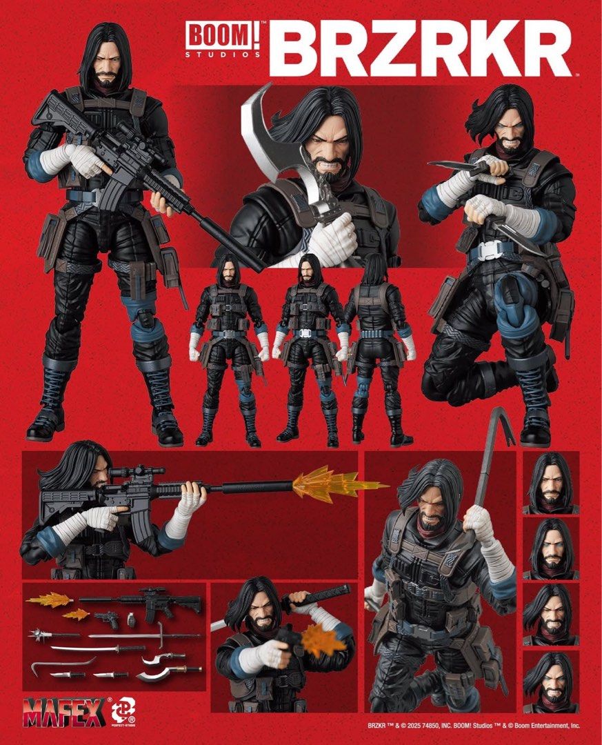 MAFEX BRZRKR "B" ACTION FIGURE, Hobbies & Toys, Toys & Games on Carousell