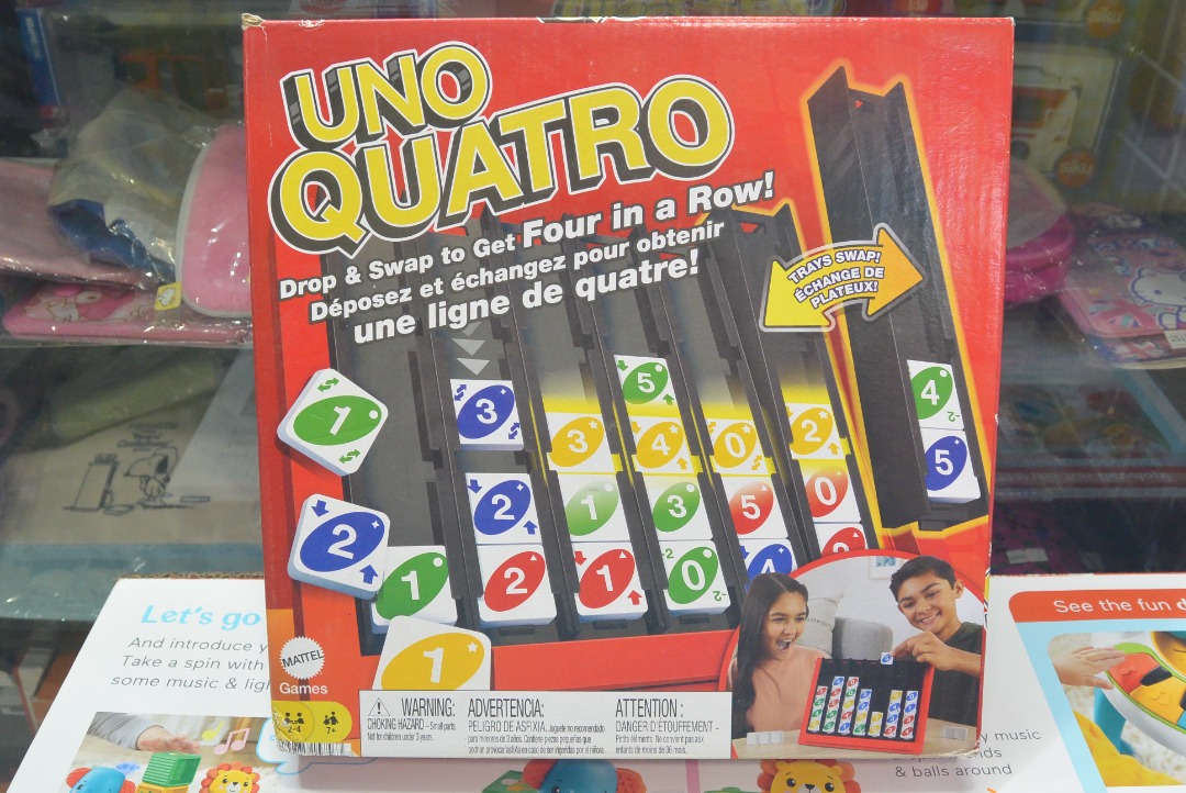 Mattel UNO Quatro game, 興趣及遊戲, 玩具 & 遊戲類 - Carousell