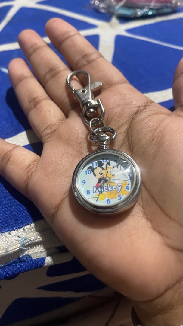 mickey and pluto keychain watch, Hobbies & Toys, Memorabilia ...