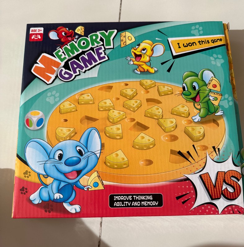 Mouse memory game - board game for toddlers kids, Hobbies & Toys, Toys & Games on Carousell