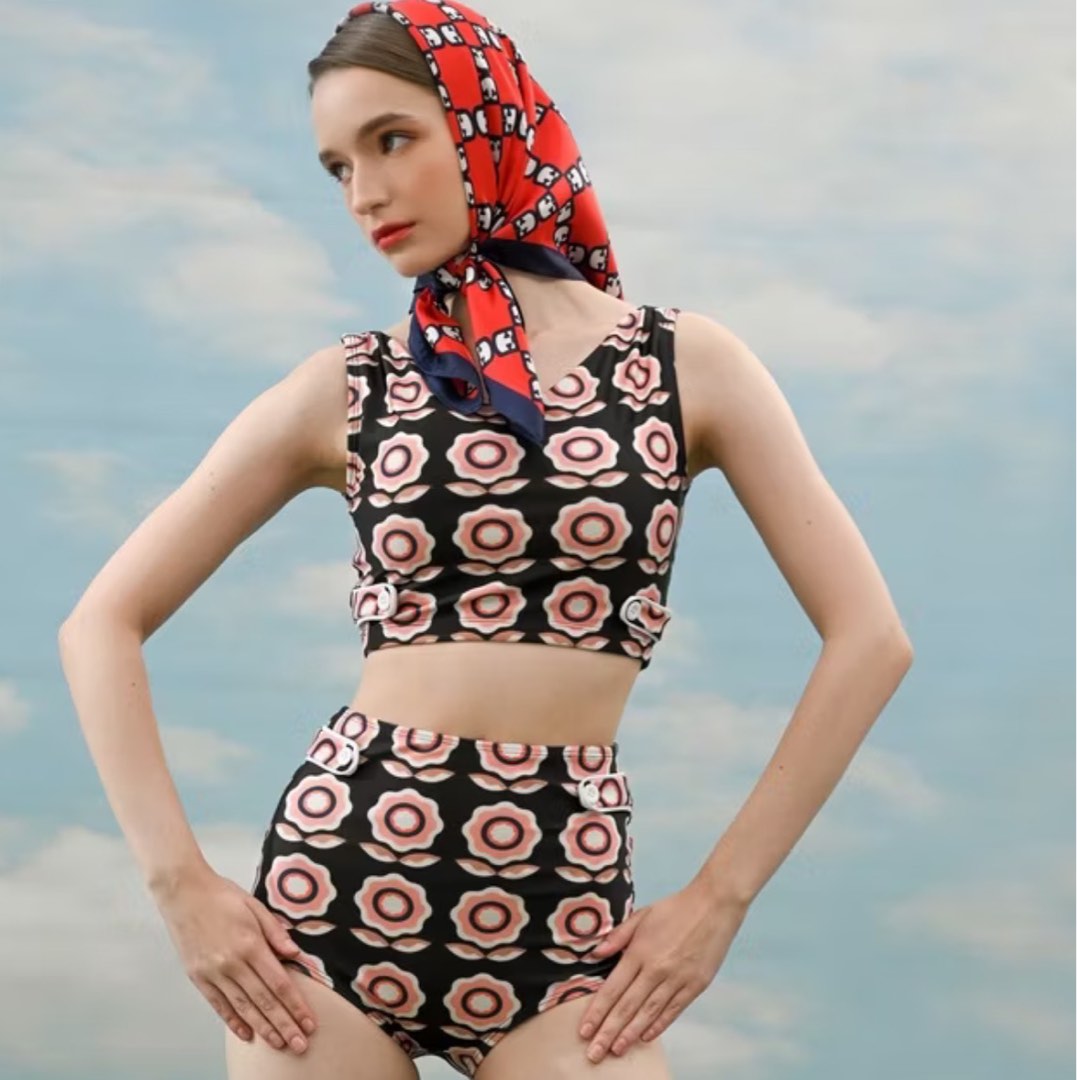 Never been worn - ANNE KELLY Clemence Two-Piece Vintage Swimsuit, Olah ...