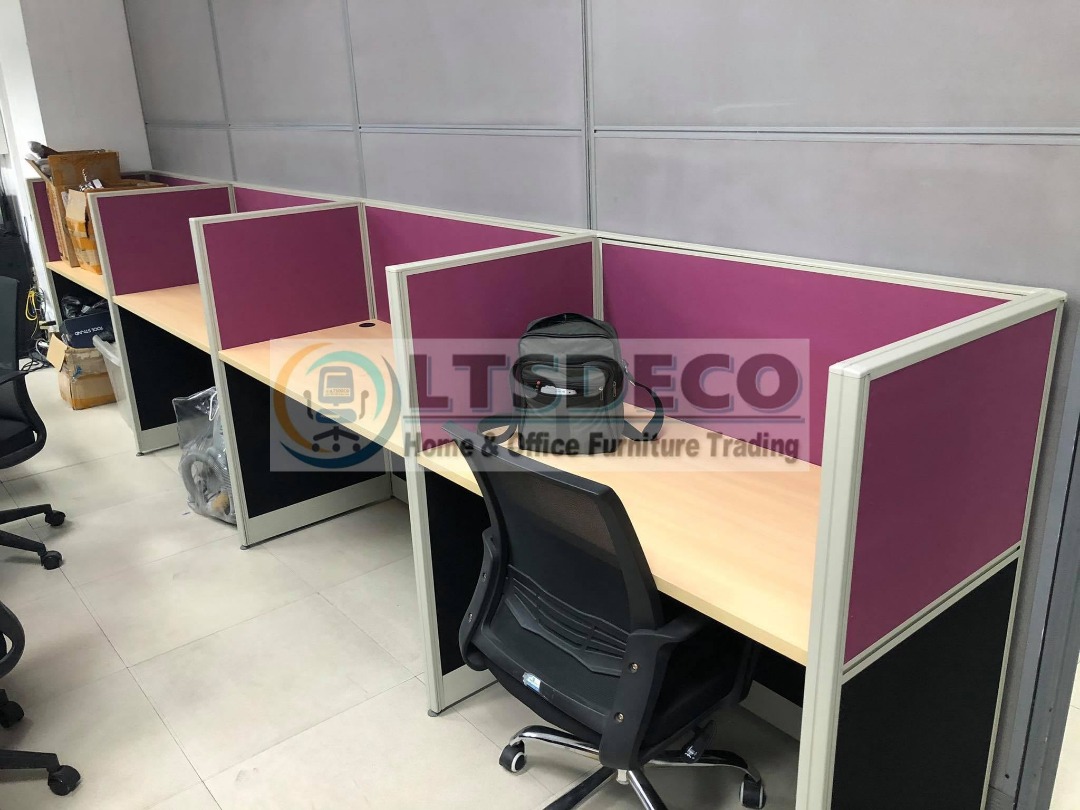 OFFICE PARTITION WORKSTATION OFFICE PARTITION, Furniture & Home Living ...