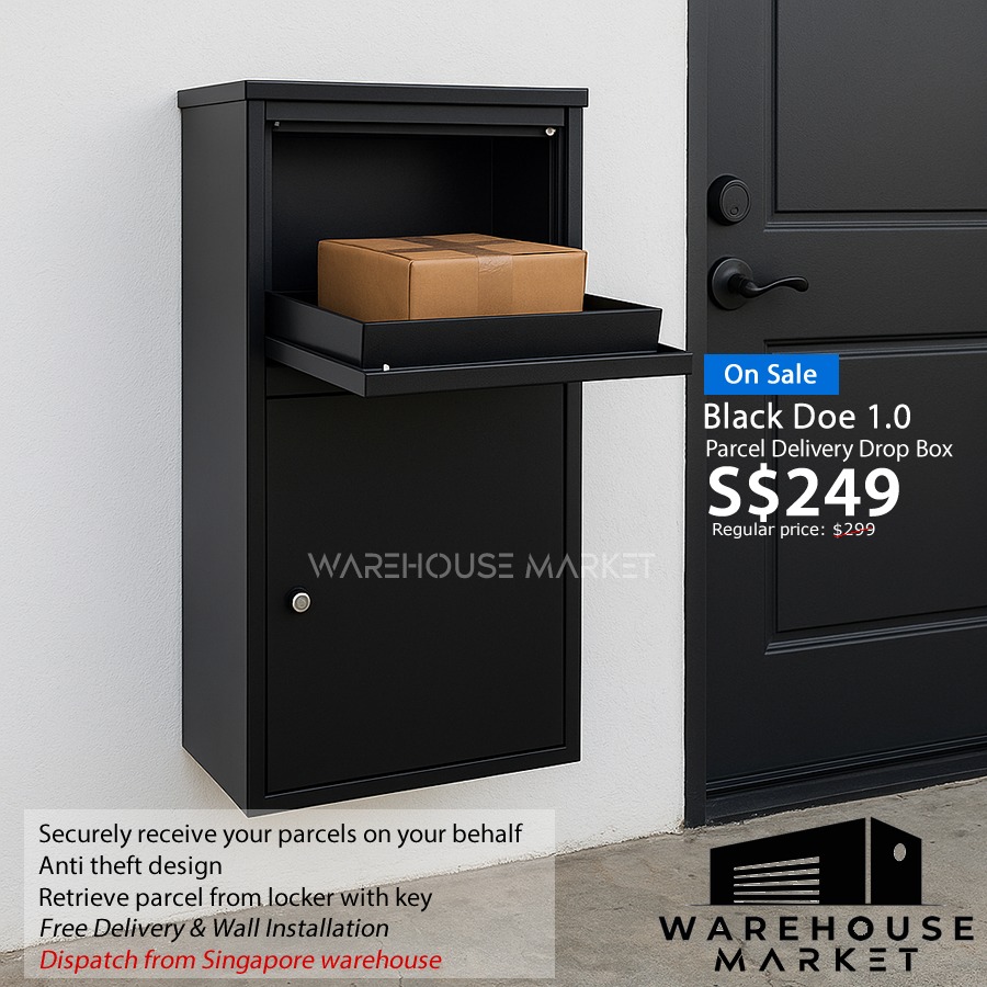 Parcel Delivery Drop off Locker Box (Black Doe 1.0), Furniture & Home ...
