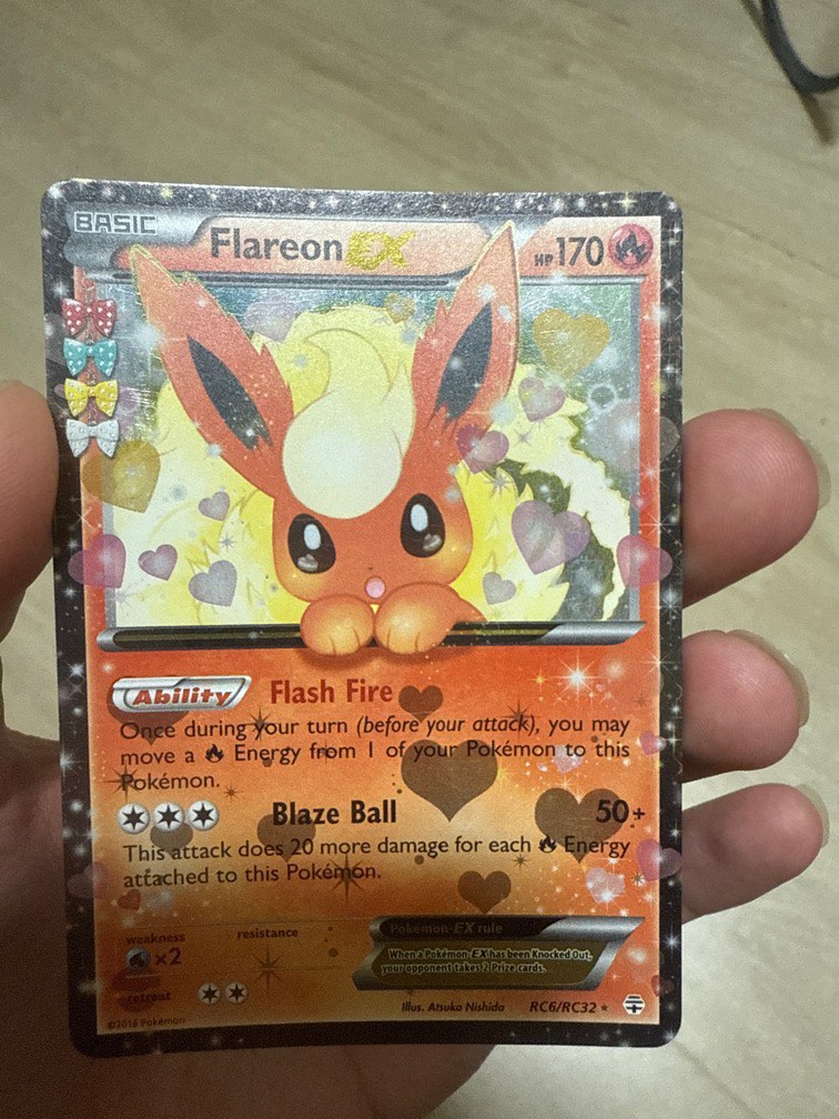 Pokemon generations Flareon EX RC6, Hobbies & Toys, Toys & Games on ...