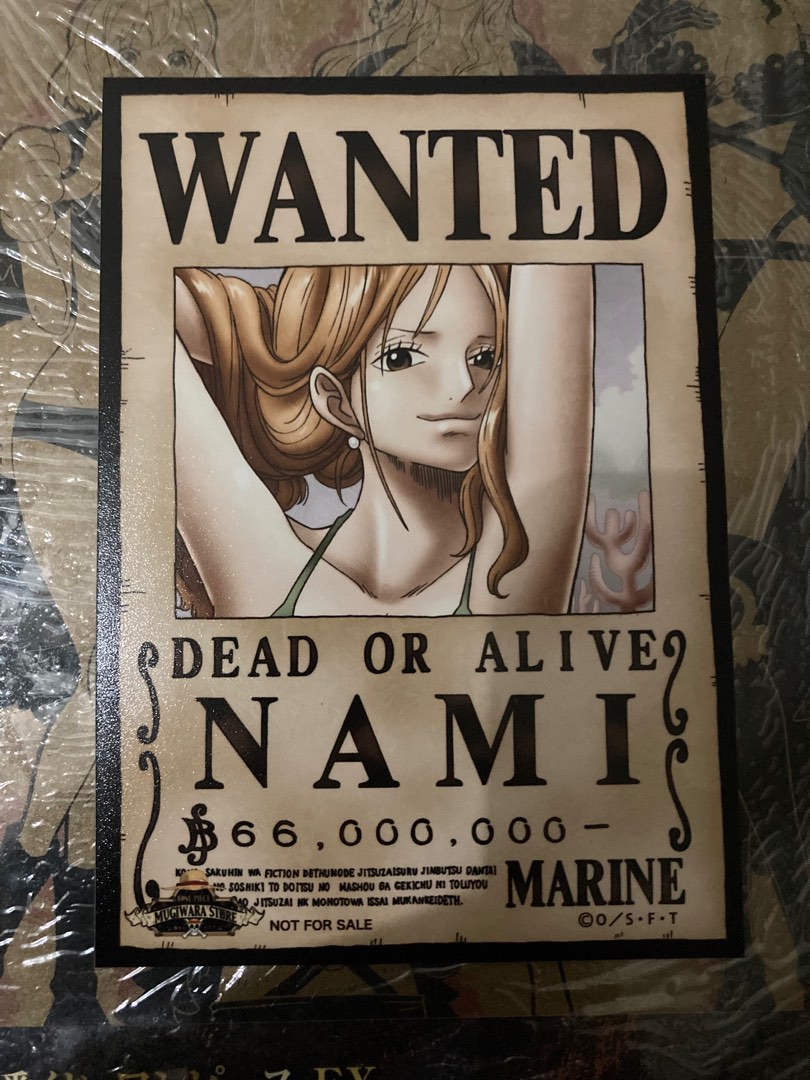 POSTER WANTED NAMI OFFICIAL MUGIWARA STORE JAPAN, Barang Yang Dicari di ...