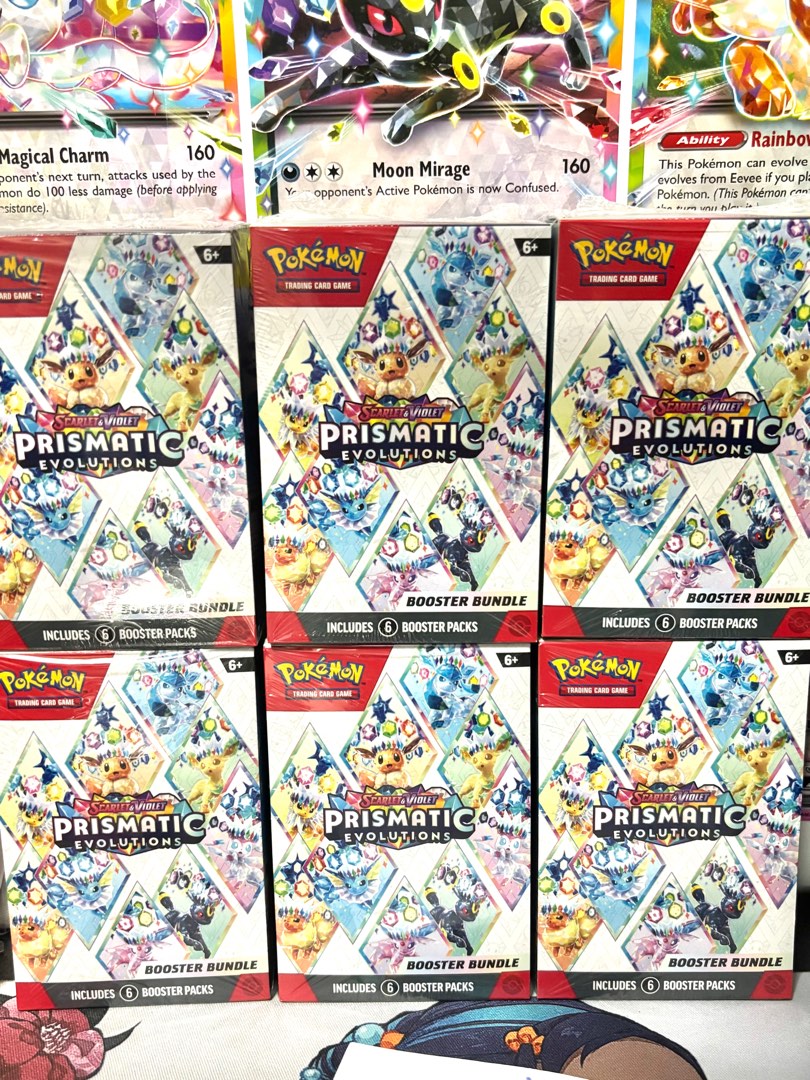 Prismatic Evolutions Booster Bundle, Hobbies & Toys, Toys & Games on ...