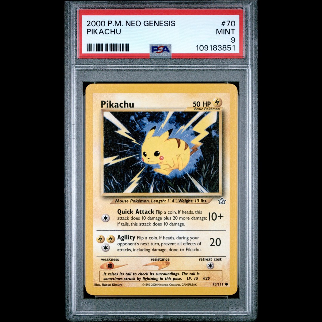 PSA 9 Pikachu Neo Gen #70, Hobbies & Toys, Memorabilia & Collectibles ...