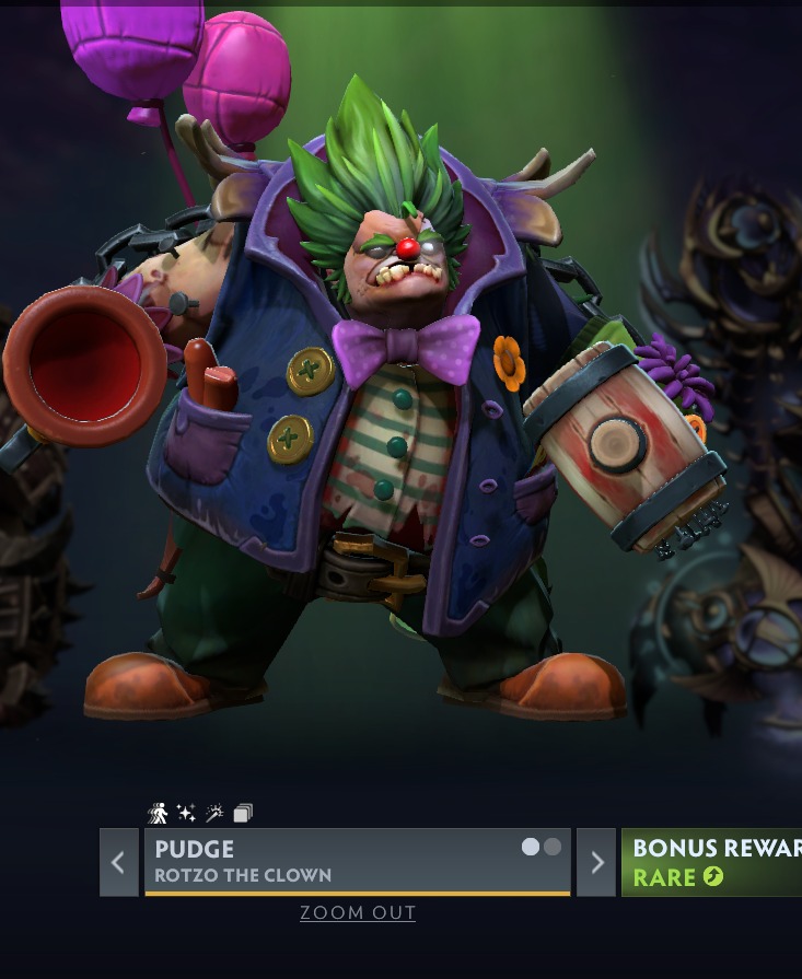 Pudge Set - Rotzo the Clown Butcher Dota 2 Spring 2025 Heroes' Hoard ...