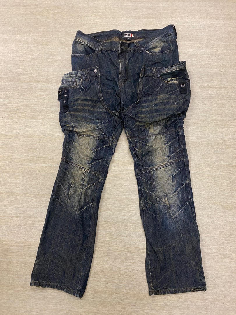 RARE DOUBLE JEANS 01LB, Men's Fashion, Bottoms, Jeans on Carousell