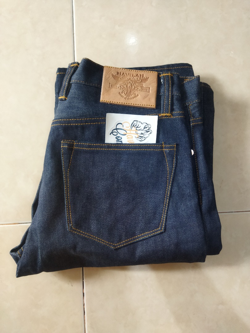 RAW DENIM SELVEDGE REGULAR CUT HIGH WAIST SIZE 30-31 NOT OLDBLUE, AYE ...