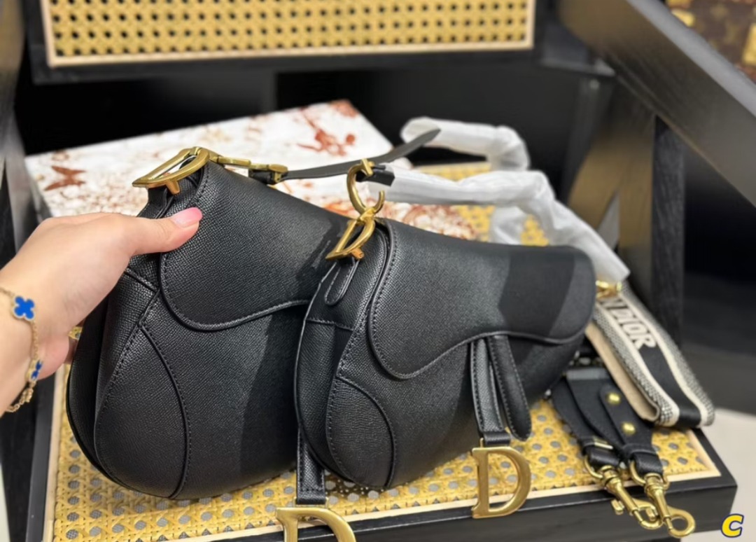 saddle bag CD leather normal and mini pre order, Women's Fashion, Bags ...