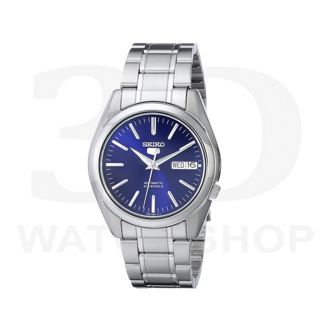 Seiko 5 Men’s Watch Automatic Vintage Silver Blue SNKL43K1 SNKL43, Men ...